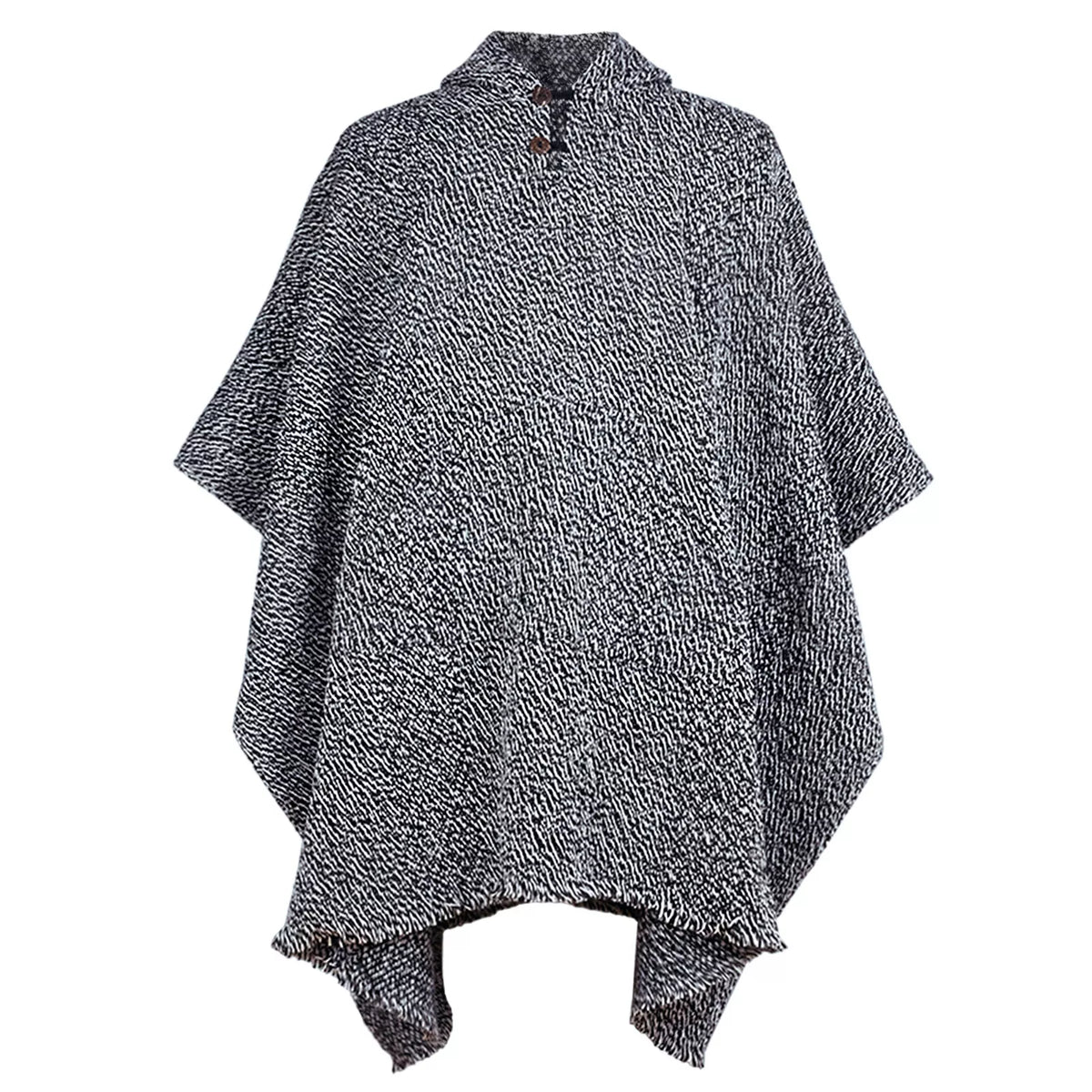 Unisex Llama Wool Poncho: Handwoven for Exceptional Warmth and Comfort ...